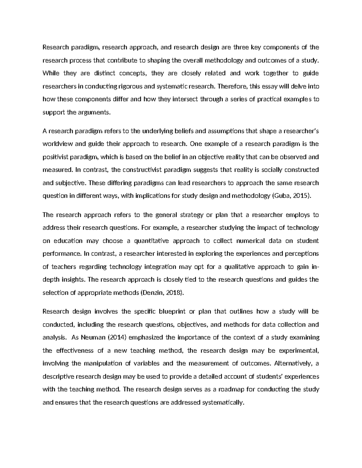 Research Paradigms, Approaches, and Designs: Key Distinctions and ...