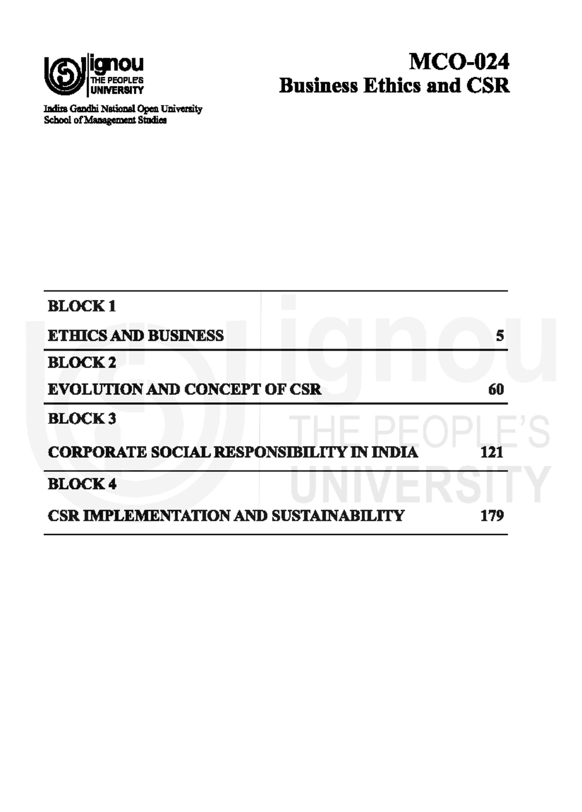 BLOCK 1: ETHICS AND BUSINESS - Unit 1 Overview of Business Ethics - Studocu