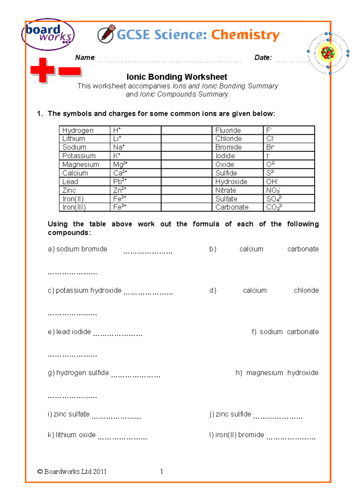 Ionic Bonding Worksheet-1452167300 - Ionic Bonding Worksheet This ...