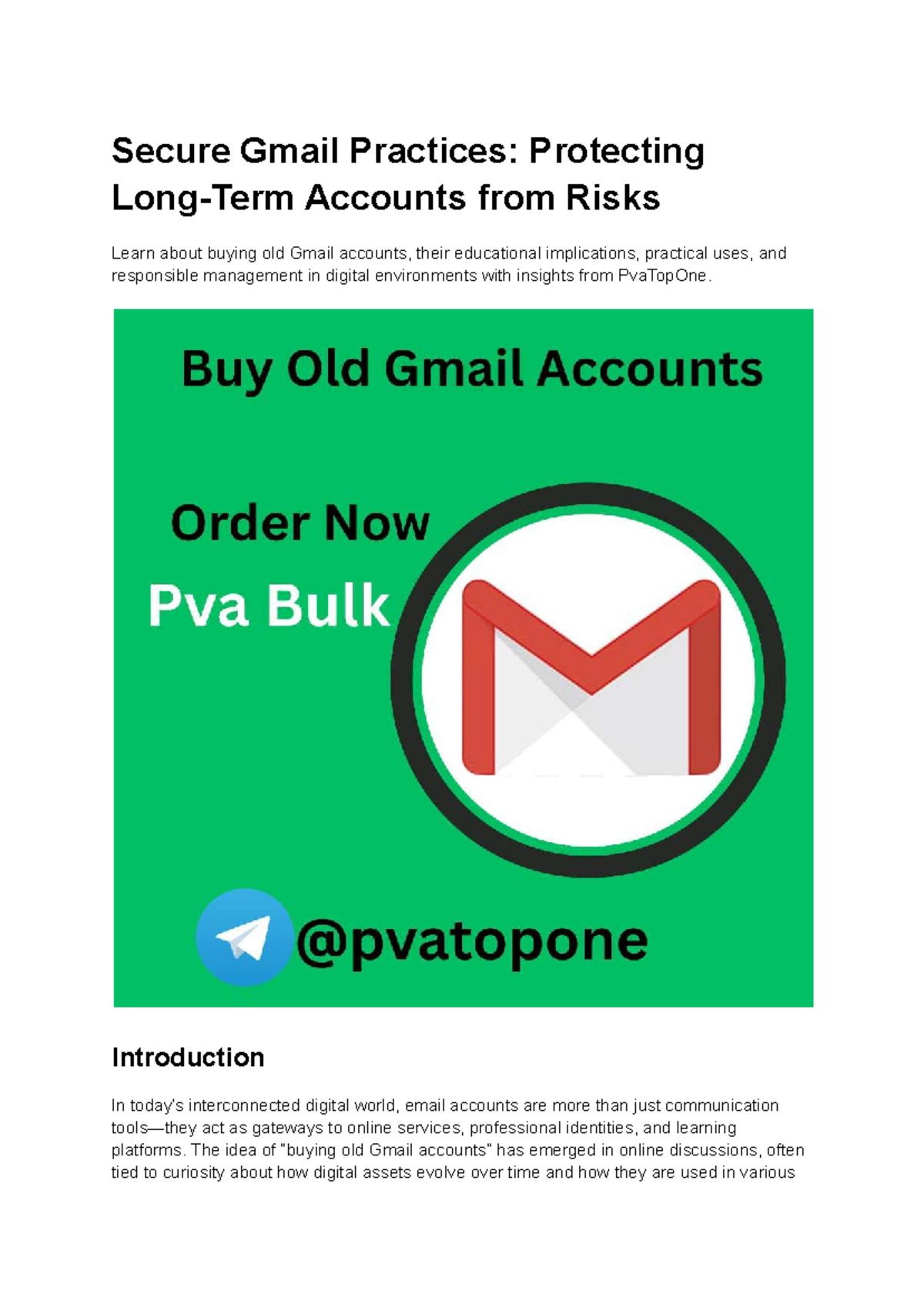 Secure Gmail Practices: Protecting Long-Term Accounts from Risks - Studocu