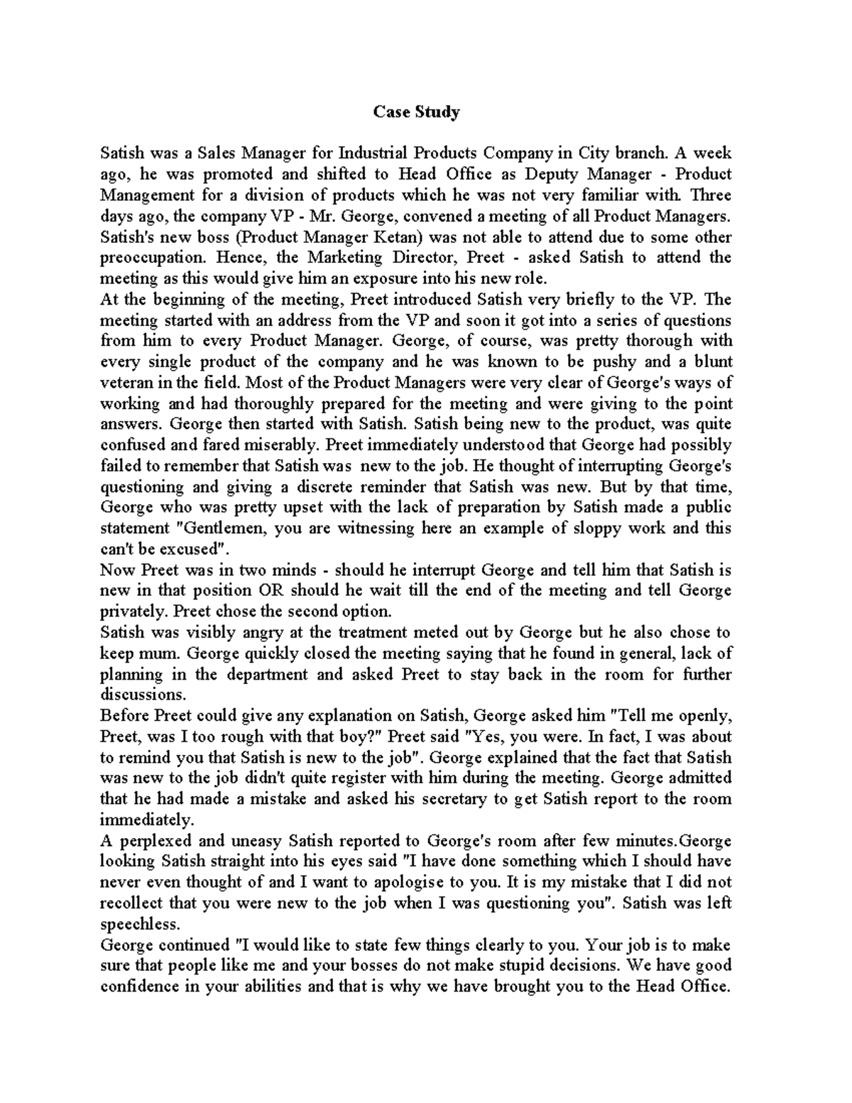 Case Study: Leadership Challenges and Apologies in Management Dynamics ...