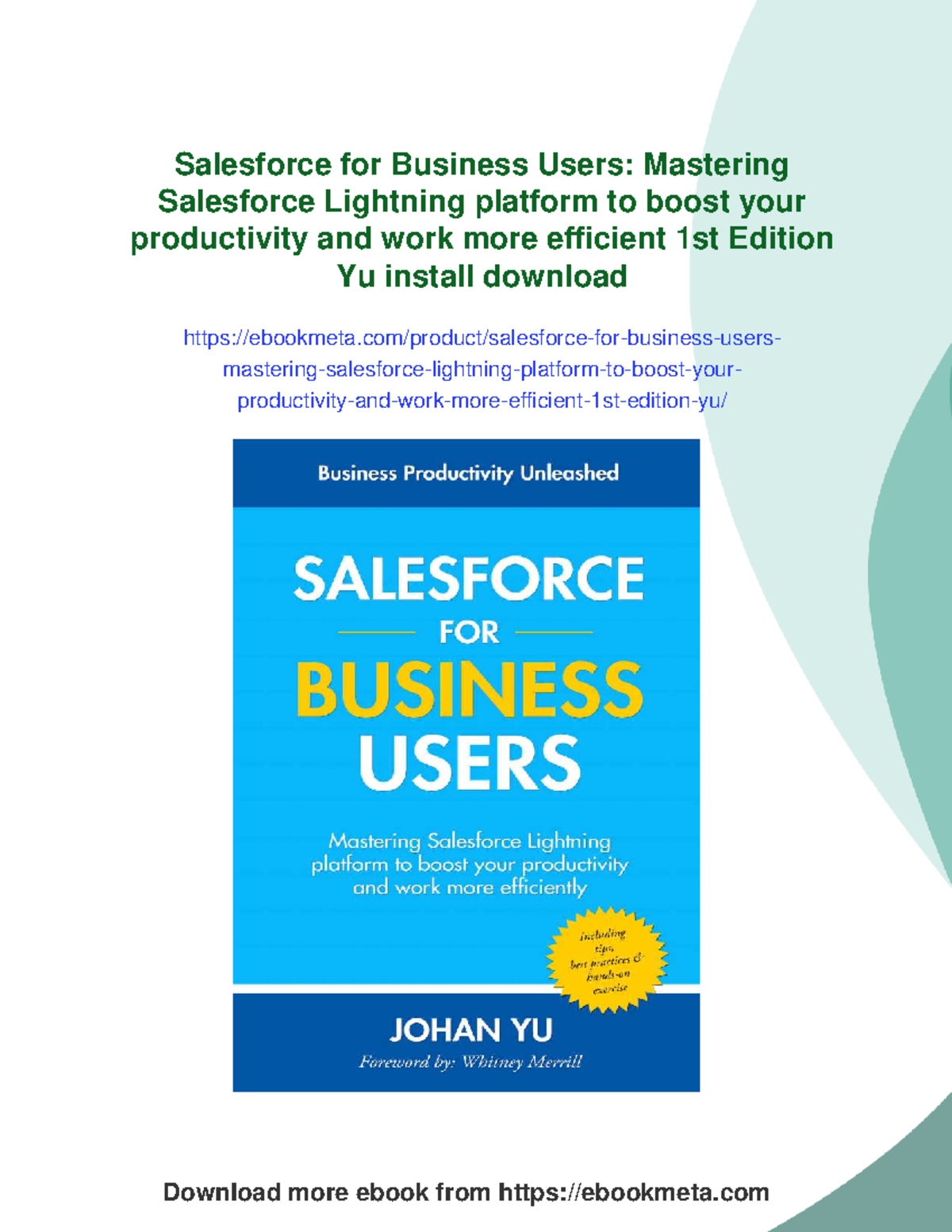 Salesforce for Business Users: Mastering Lightning for Productivity - Studocu