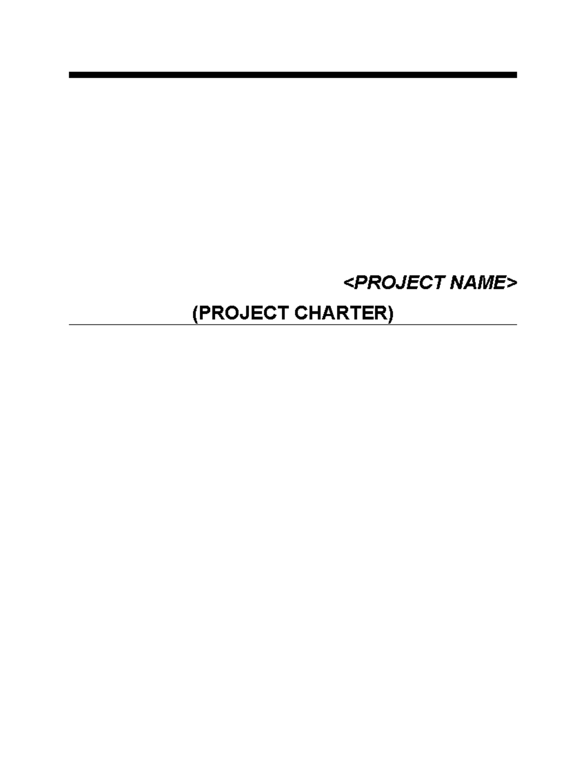 Project Charter: Overview, Scope, Budget, and Timeline Analysis - Studocu