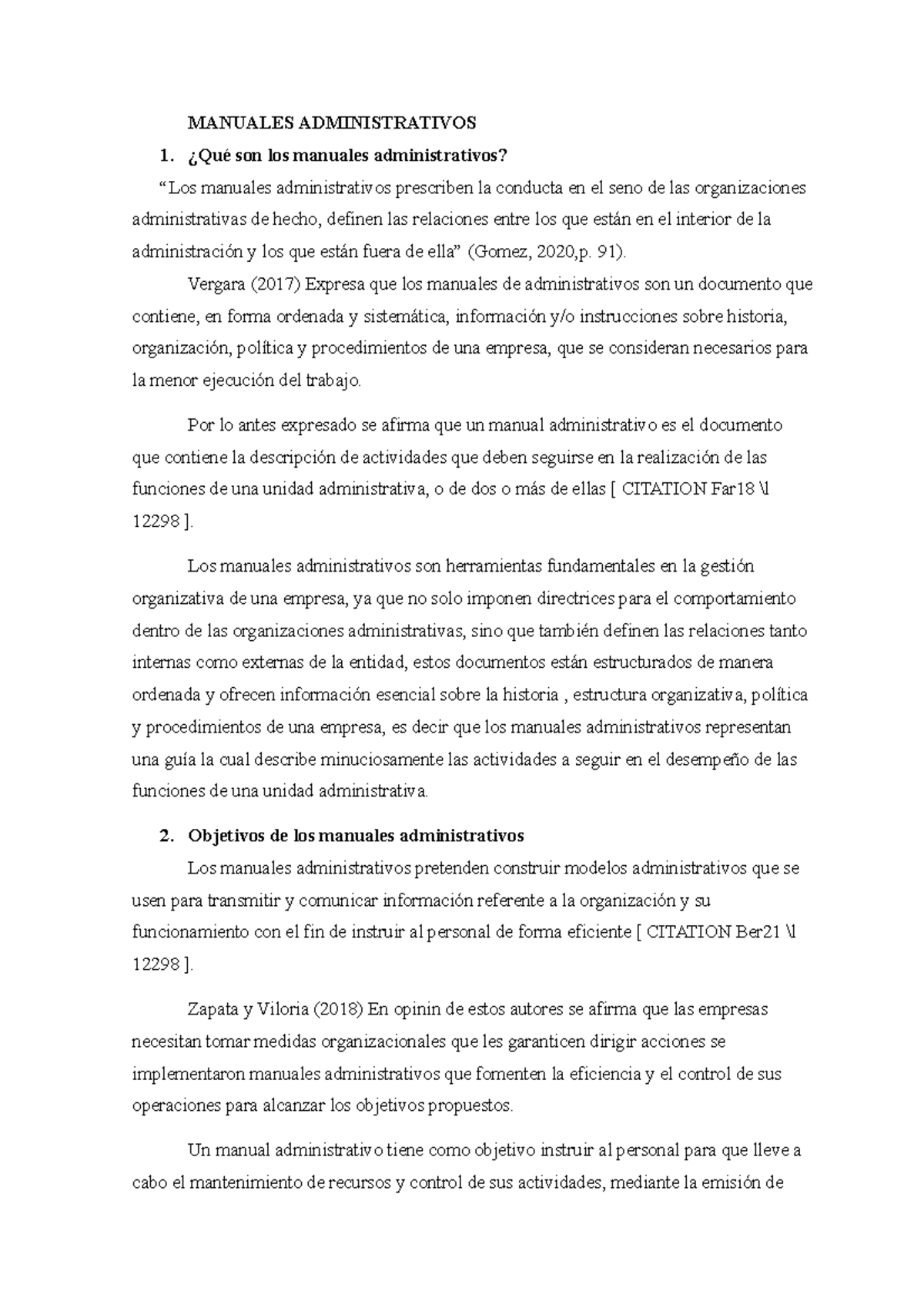 Manual de Referencia sobre los Manuales Administrativos - Studocu
