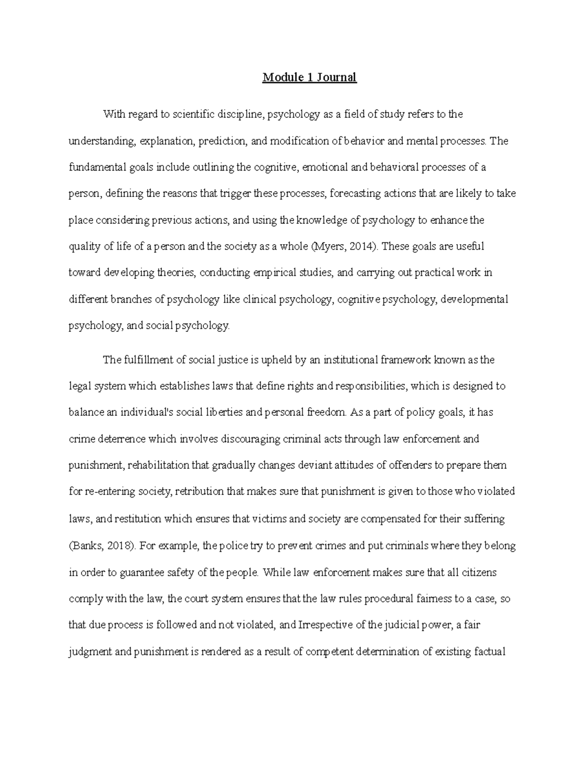 Module 1 Journal - Module 1 Journal With regard to scientific ...