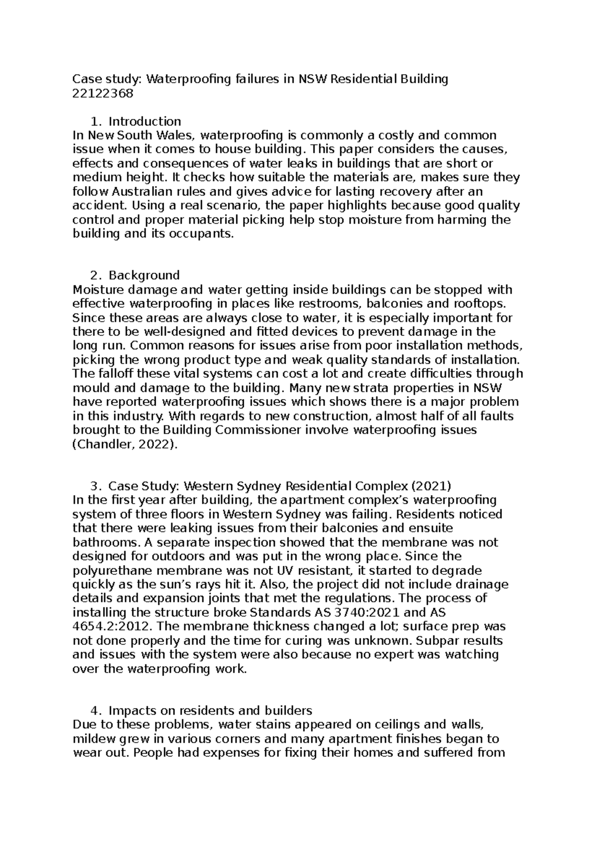Case Study: Waterproofing Failures in NSW Residential Buildings ...