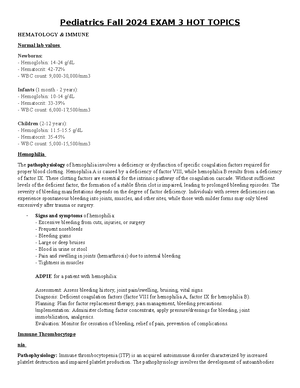Peds Math: Commonly used pediatric formulas for intake and output - Studocu
