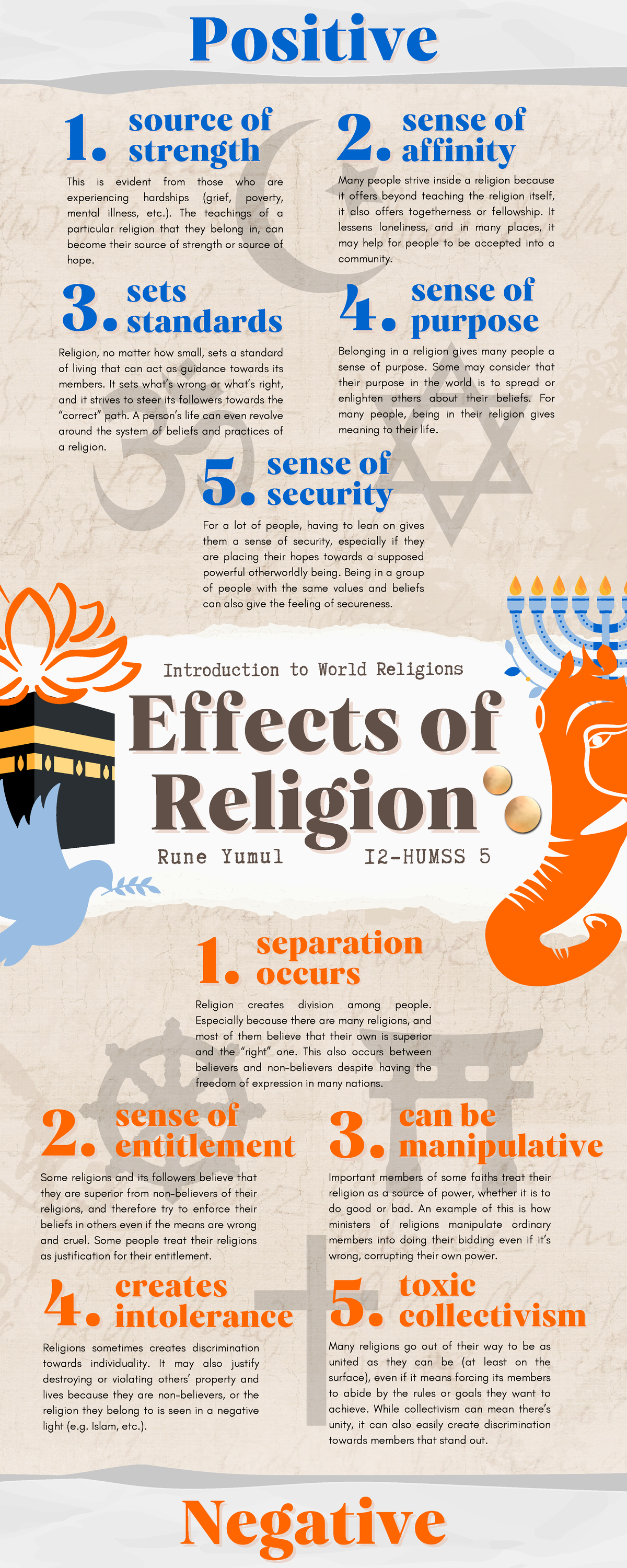 Positive and Negative Effects of Religion (12-HUMSS 5) - Studocu