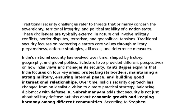 Historical Perspective on National Security Challenges in India (INS ...