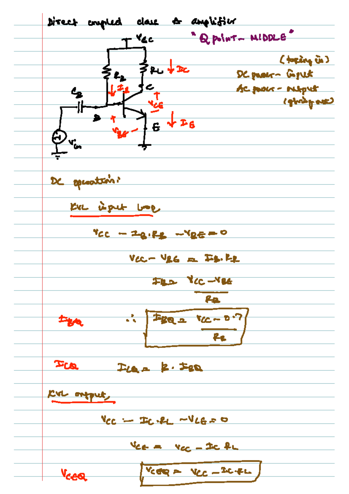 Direct Coupled Class A Amplifier - Power Amplifiers Overview - Studocu