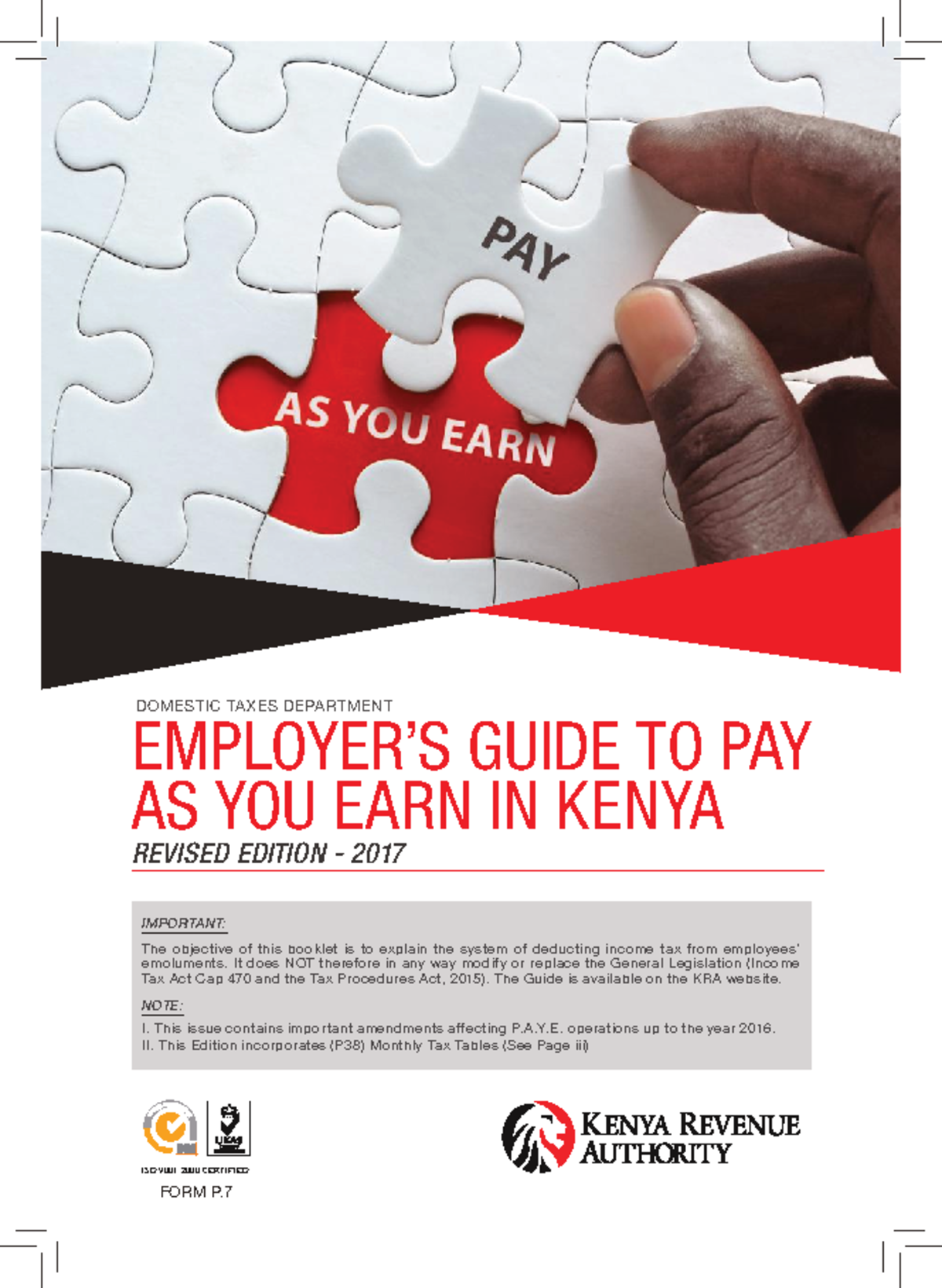 2017 PAYE Employer's Guide: Understanding the Kenyan Tax System - Studocu