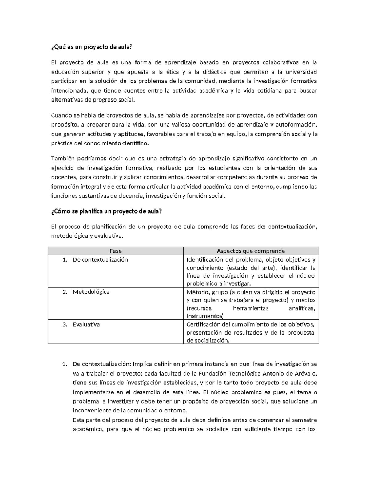 Guía para la Estructuración de Proyectos de Aula - 1 - Studocu