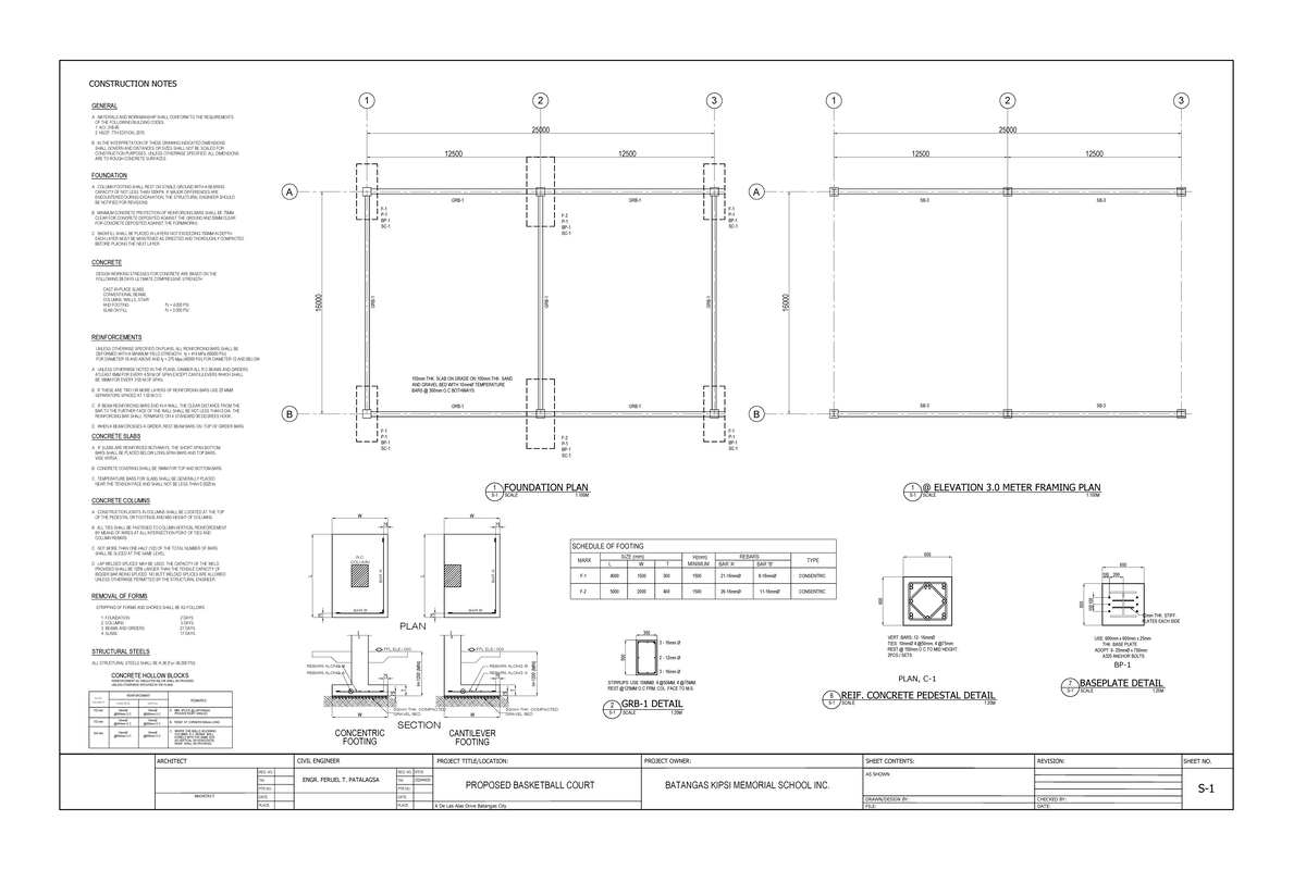 Proposed Basketball Court Structural Design - Detailed Guidelines - Studocu