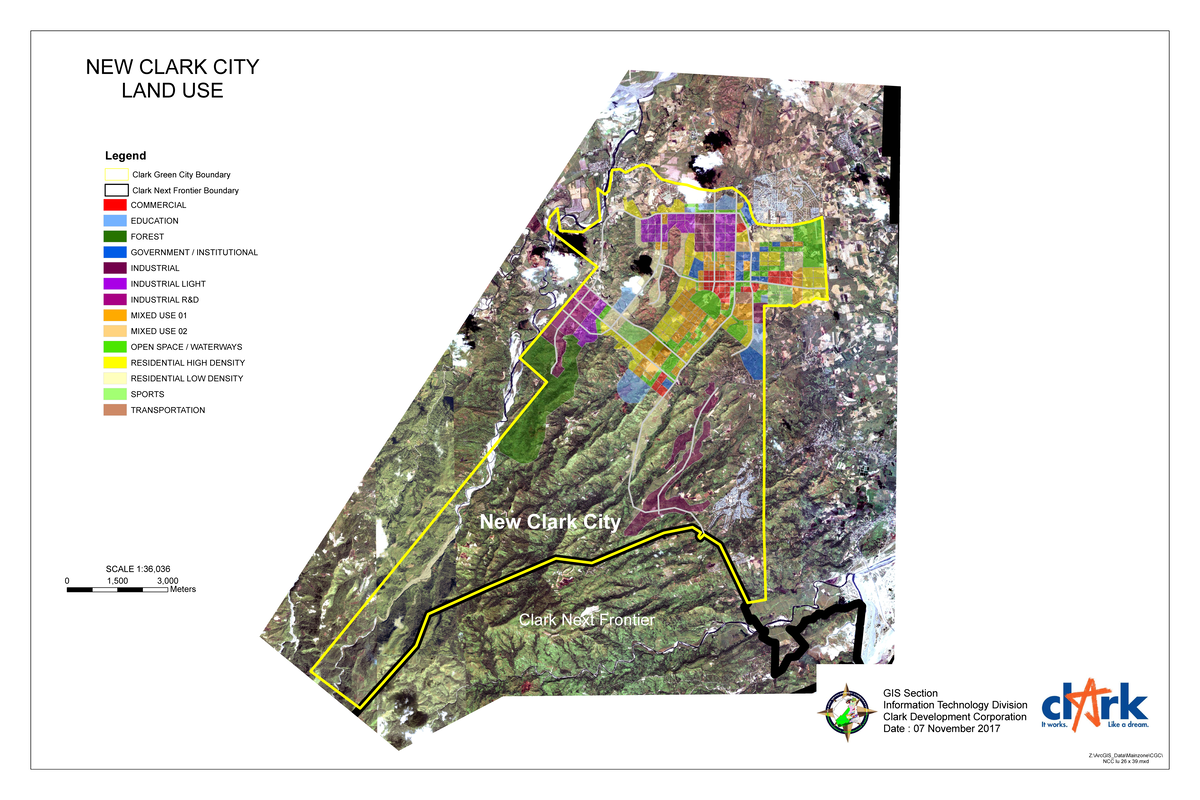 NCC LU 26 x 39 - NCC land use map - New Clark City Clark Next Frontier ...