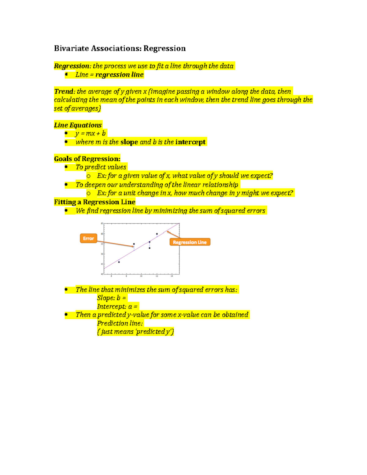 Stats 10 Midterm 2 Study Guide: Bivariate Associations & Probability ...