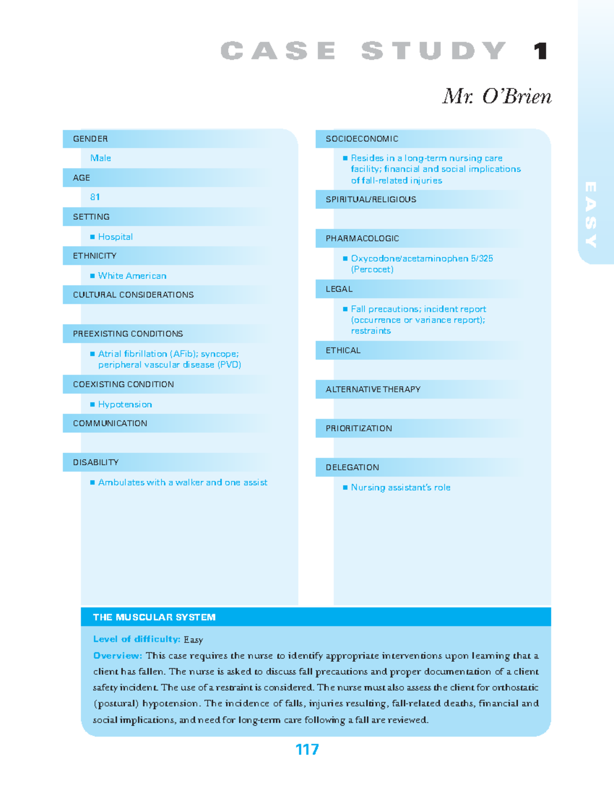 Case Study 1: Fall Risk Assessment & Nursing Interventions - NURS 81 ...
