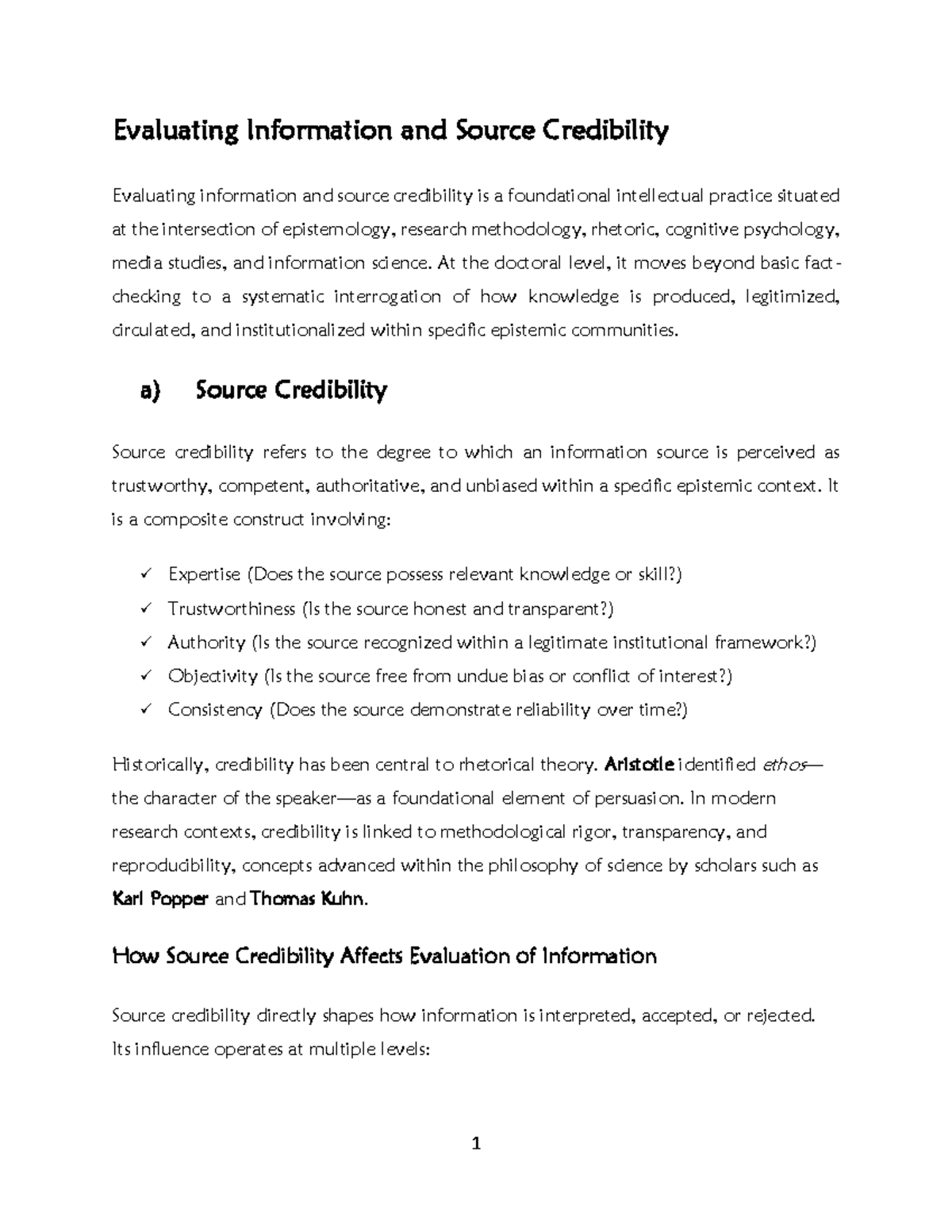 Lesson 5: Evaluating Information & Source Credibility - Studocu