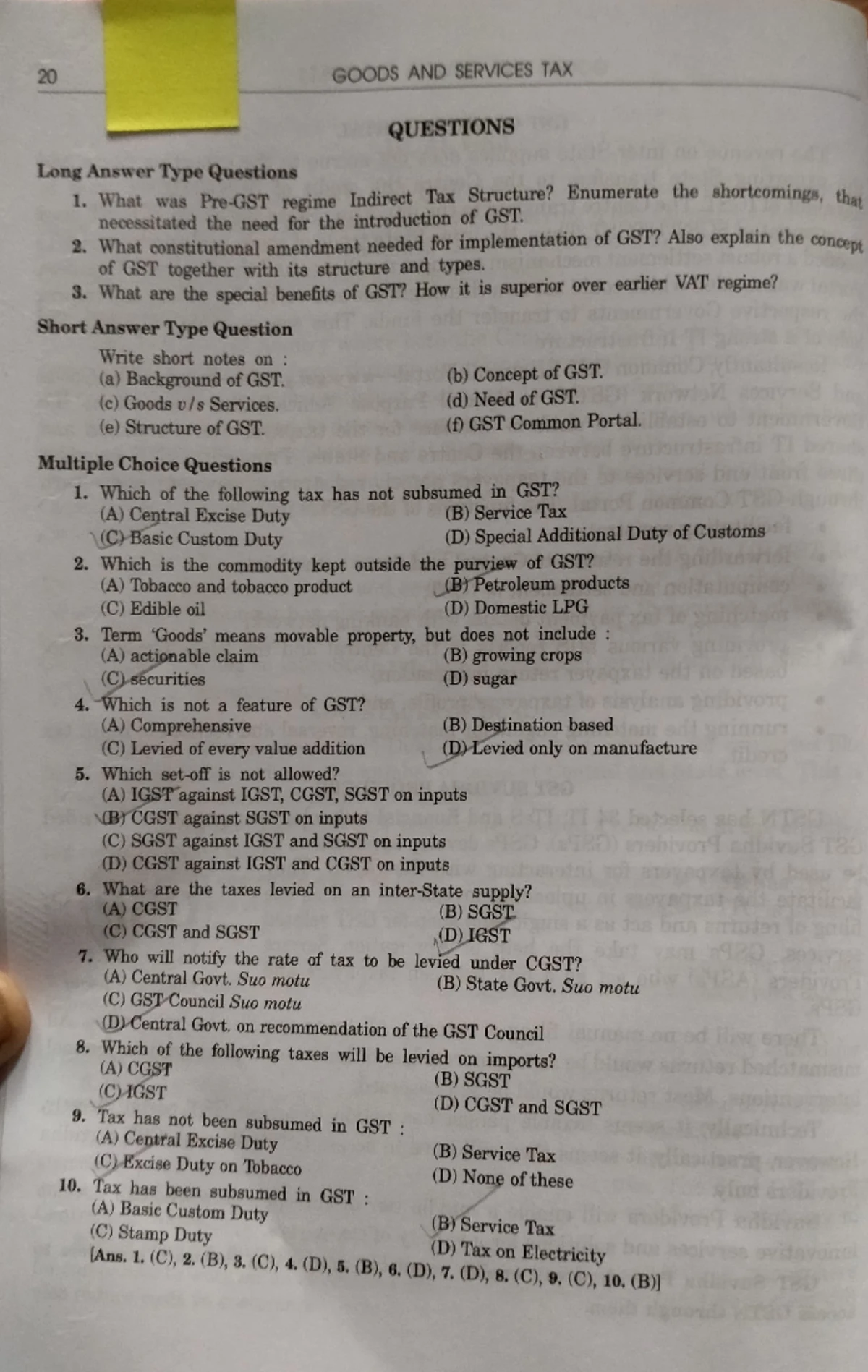 B. Com. III gst - GO THROUGH NOTES - B. Com. Part-III Sem. VI ...