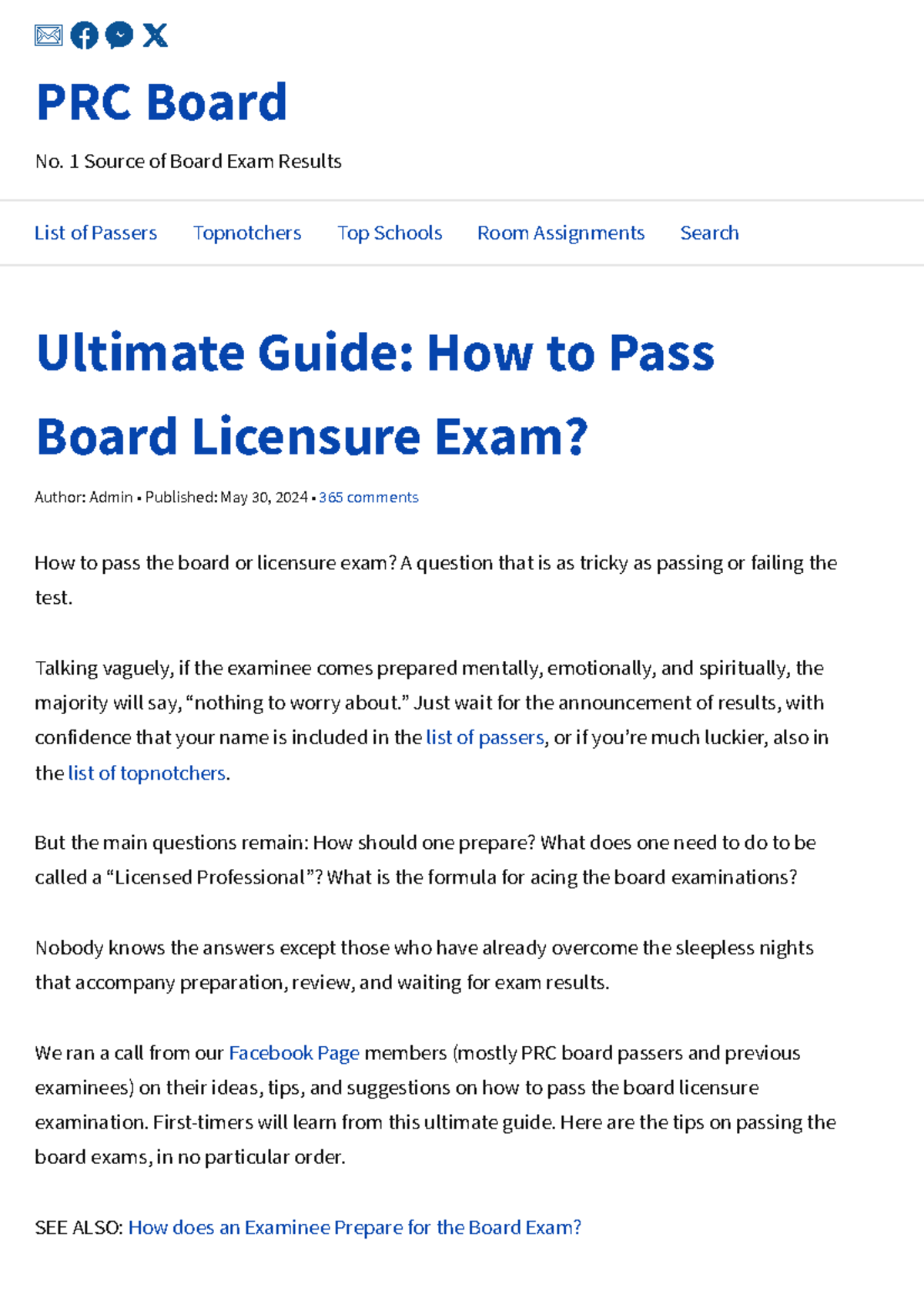 Ultimate Guide: How to Pass the PRC Board Licensure Exam - Studocu