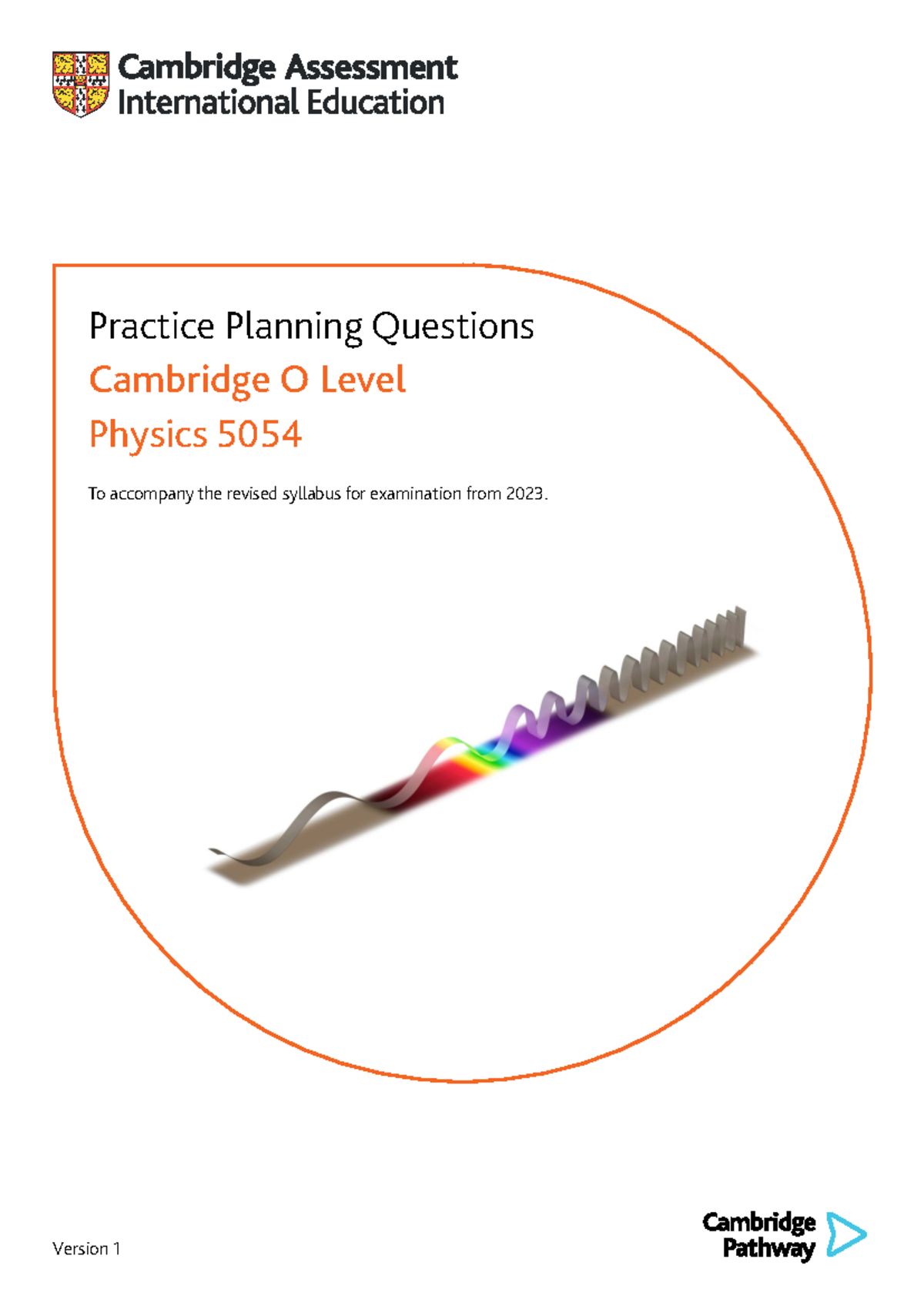 Cambridge O Level Physics 5054: Practice Planning Questions for 2023 ...