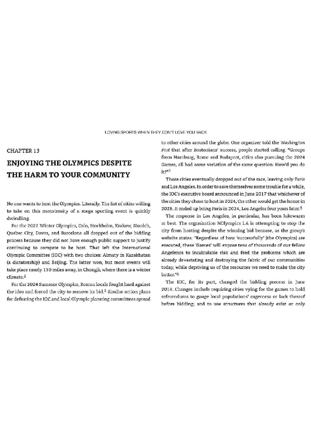 LOVING SPORTS: A Critical Analysis of the Olympics and Mega Events ...