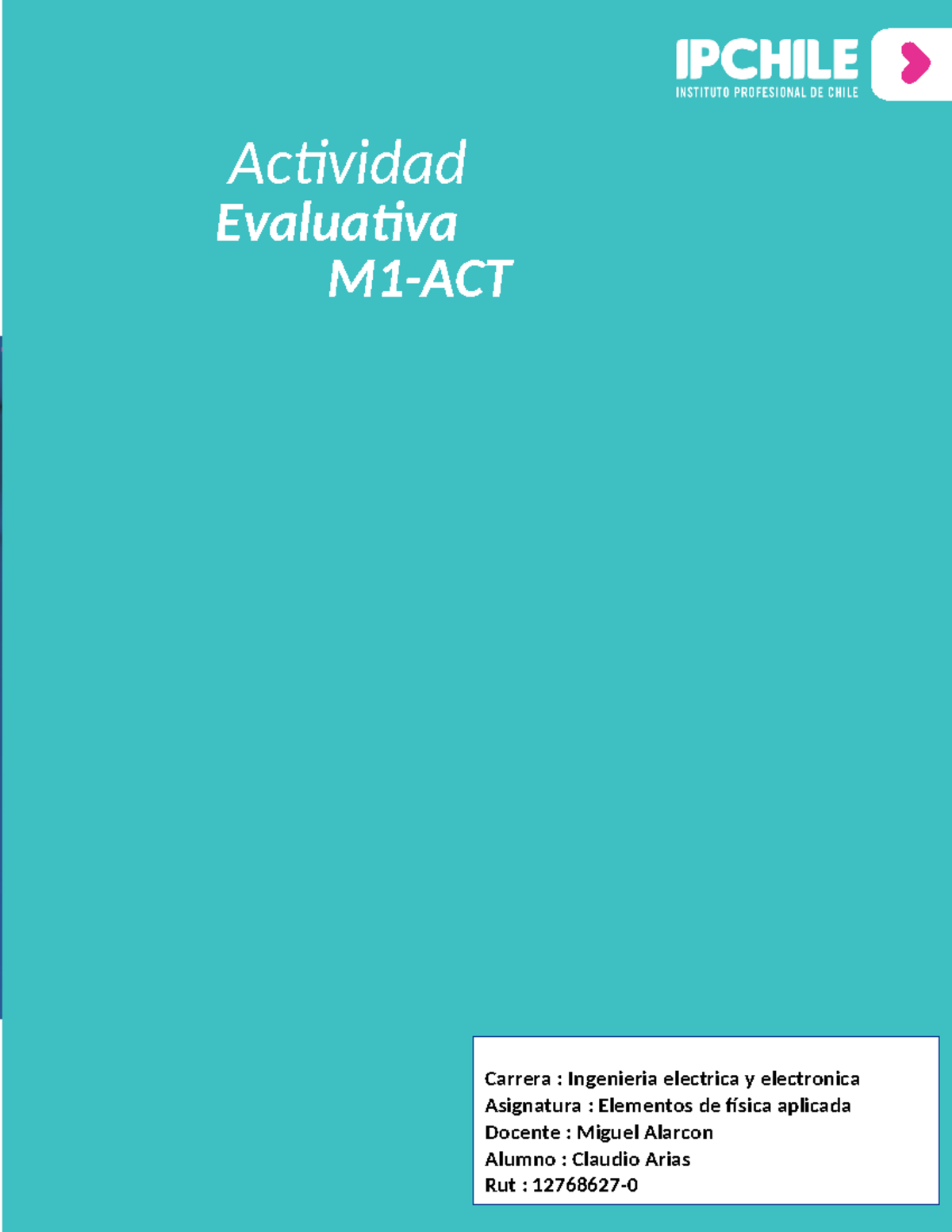 M1-ACT - CONTROL INDUSTRIAL CON PLC - Actividad Evaluativa M1-ACT Carrera : Ingenieria electrica ...