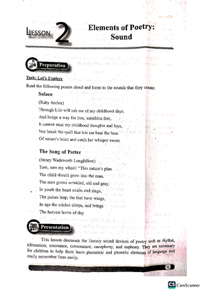 Detailed lesson plan in English 1 - LEARNING OBJECTIVES: A. CONTENT ...