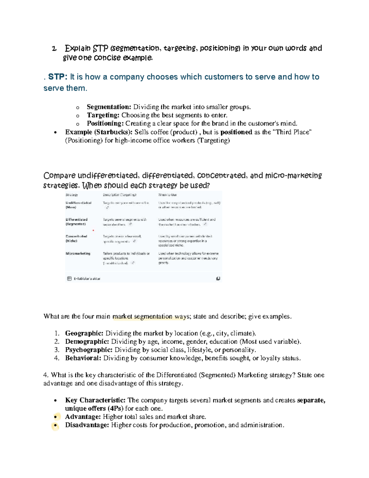 BUSC 101: STP Marketing Strategies Explained with Examples - Studocu