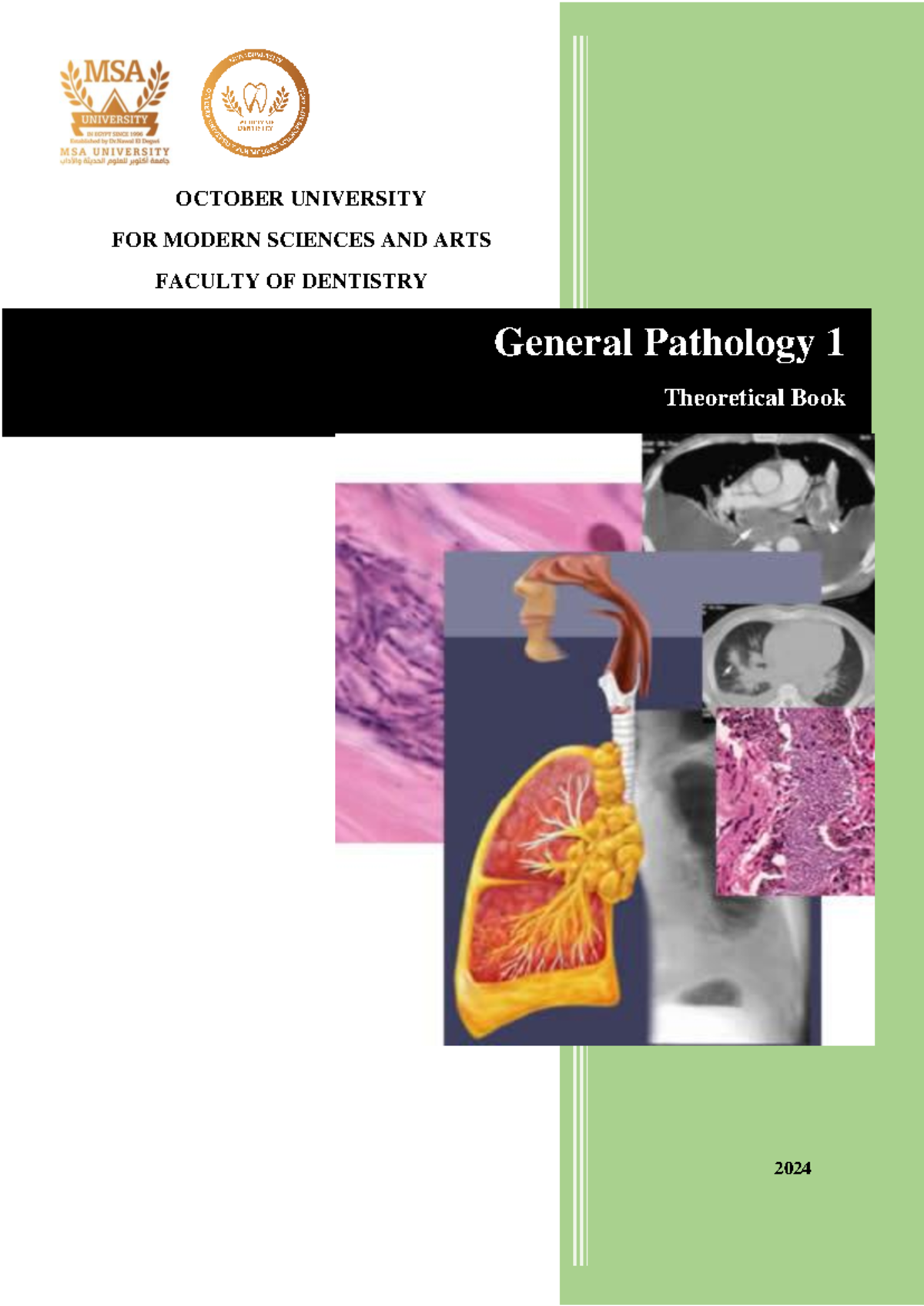 General Pathology 1 Theoretical Guide for Dentistry Students 2024 - Studocu