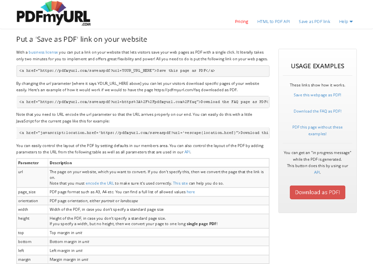 Implementing 'Save as PDF' Link for Your Website Guide - Studocu