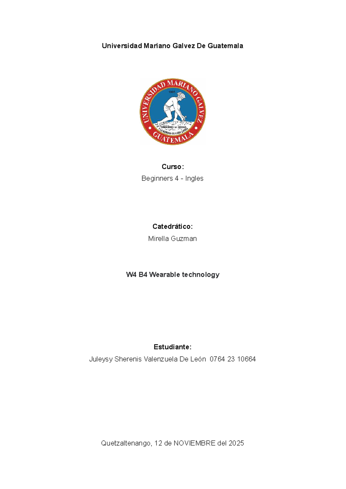 W4 B4 Wearable Technology Overview - Beginners 4 Inglés - Studocu