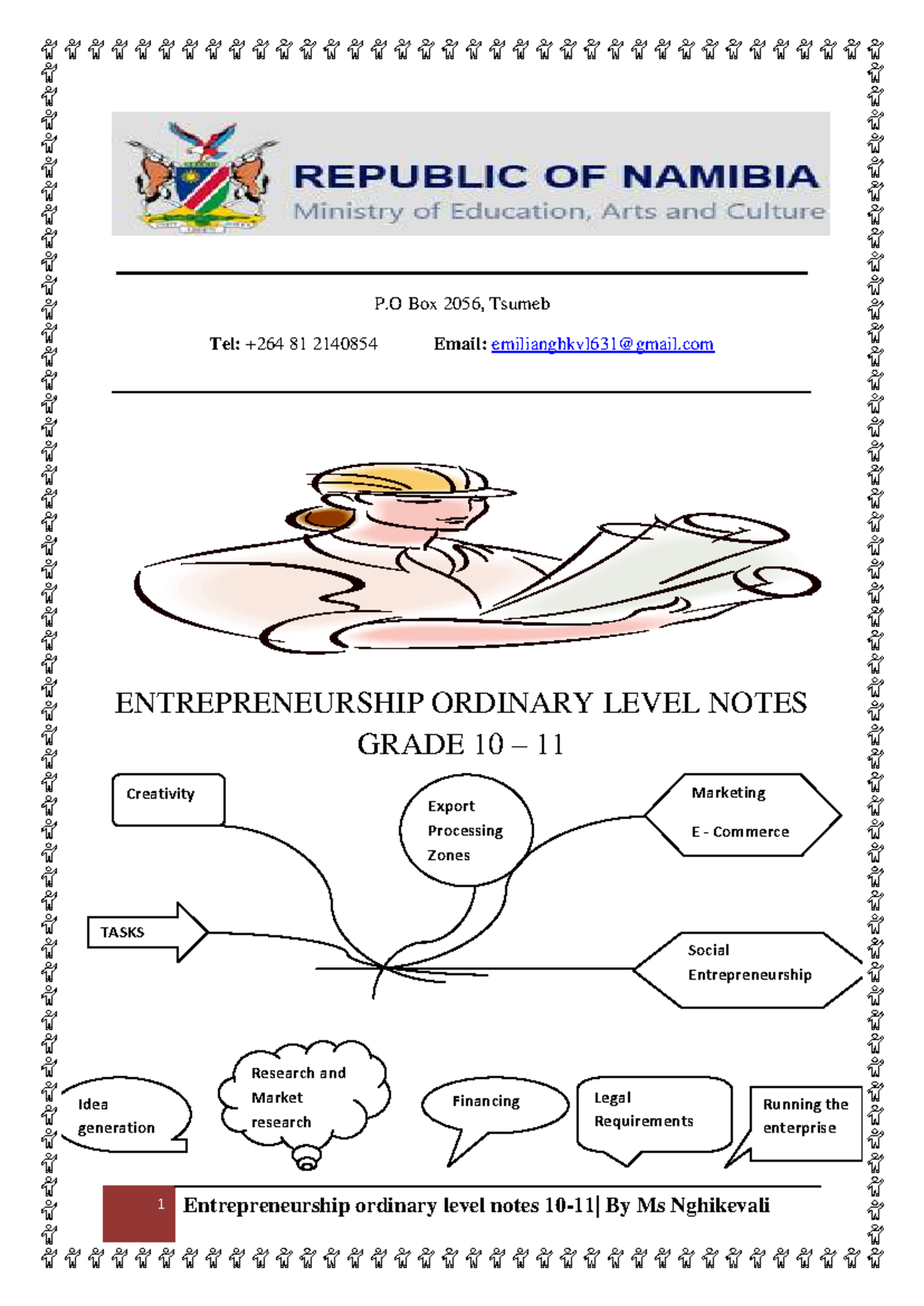 Entrepreneurship Ordinary Level Notes (Grade 10-11) - Ms. Nghikevali ...