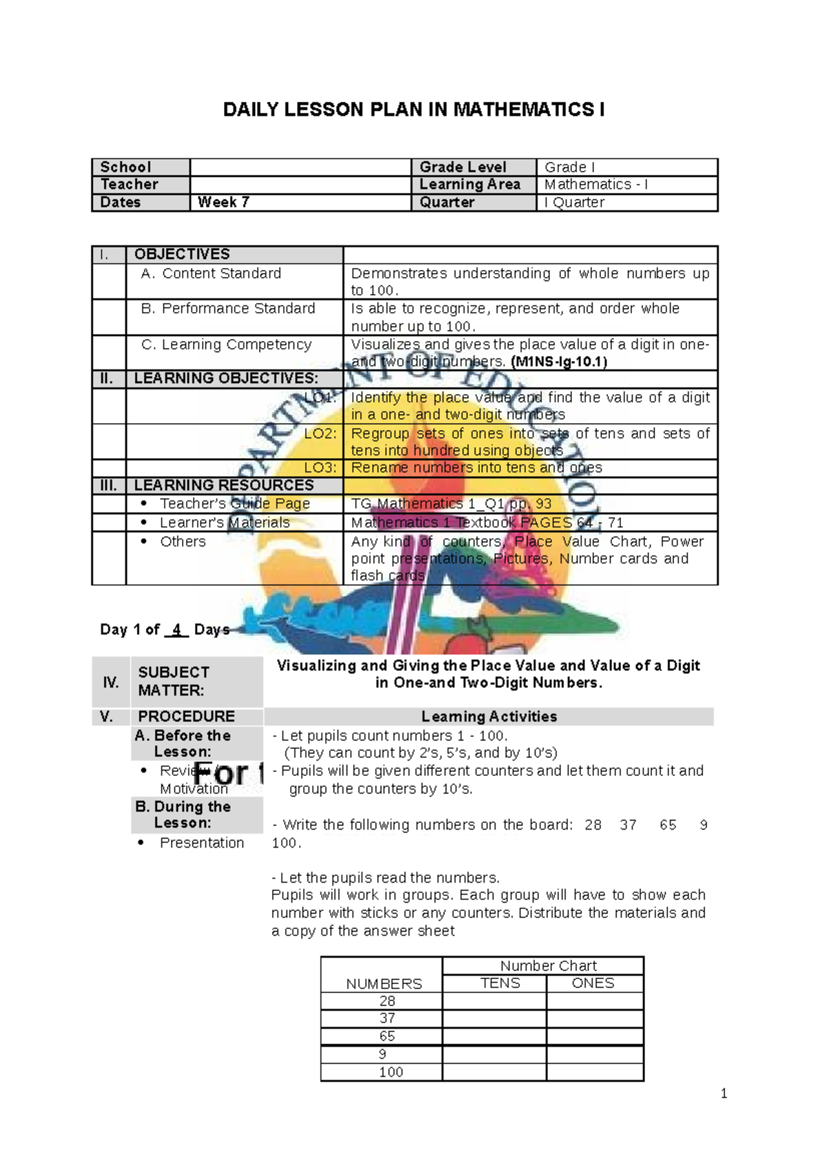 Math-I-Week-7-IQ Final: Understanding Place Value in Whole Numbers ...