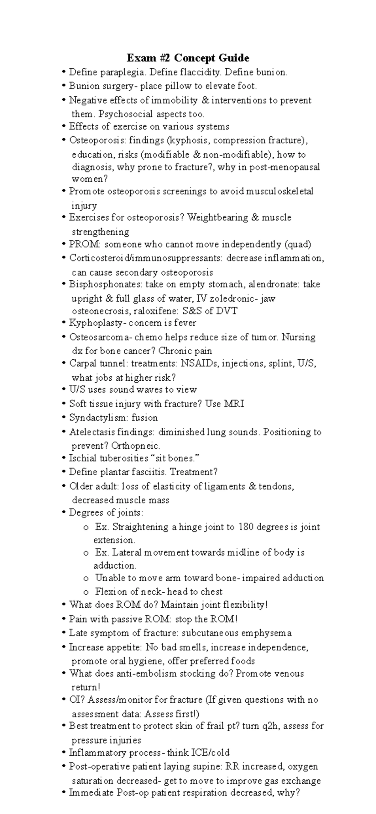 MDC3 Exam 2 Study Guide: Multidimensional Care Essentials - Studocu