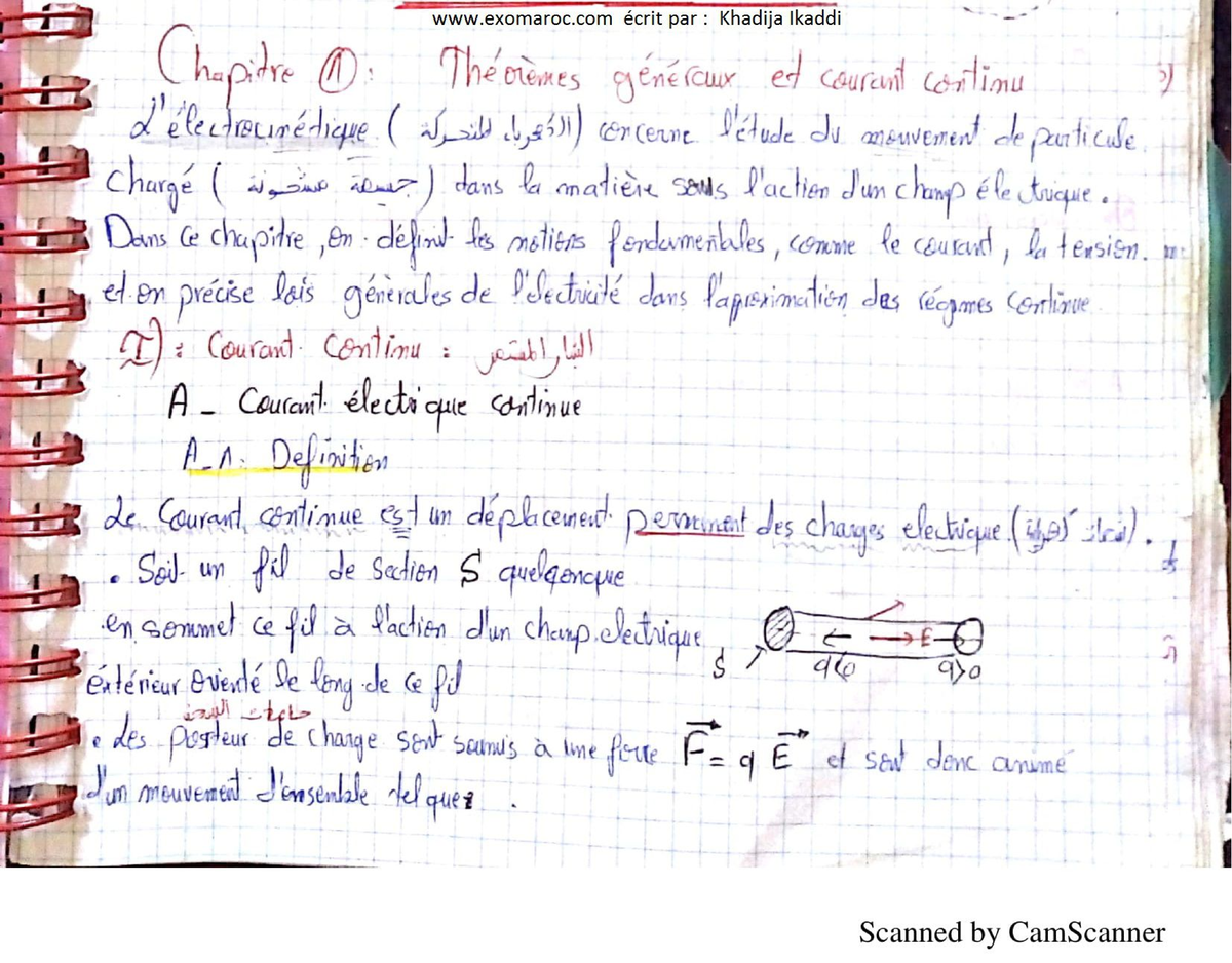 Théorèmes Généraux et Courant Continu - Chapitre 1 (Cours) - Studocu