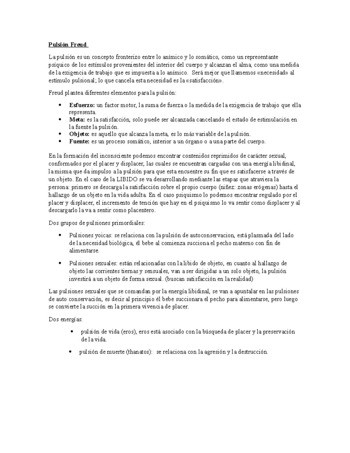 Notas sobre la Pulsión en Freud y Lacan: Análisis y conceptos ...
