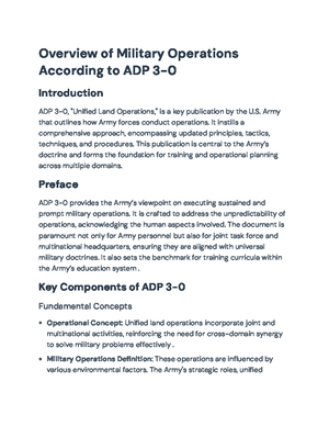 Command Post Organization and Operations Overview (ATP 6-0.5) - Command ...