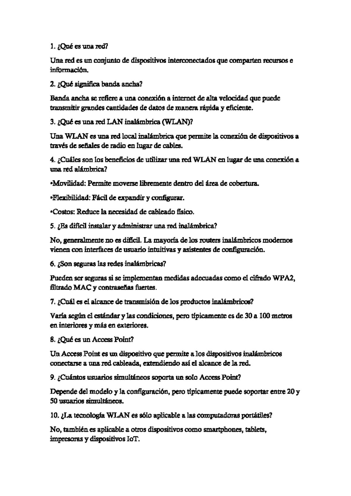 Yosua - dfdfdfd - 1. es una red? Una red es un conjunto de dispositivos ...
