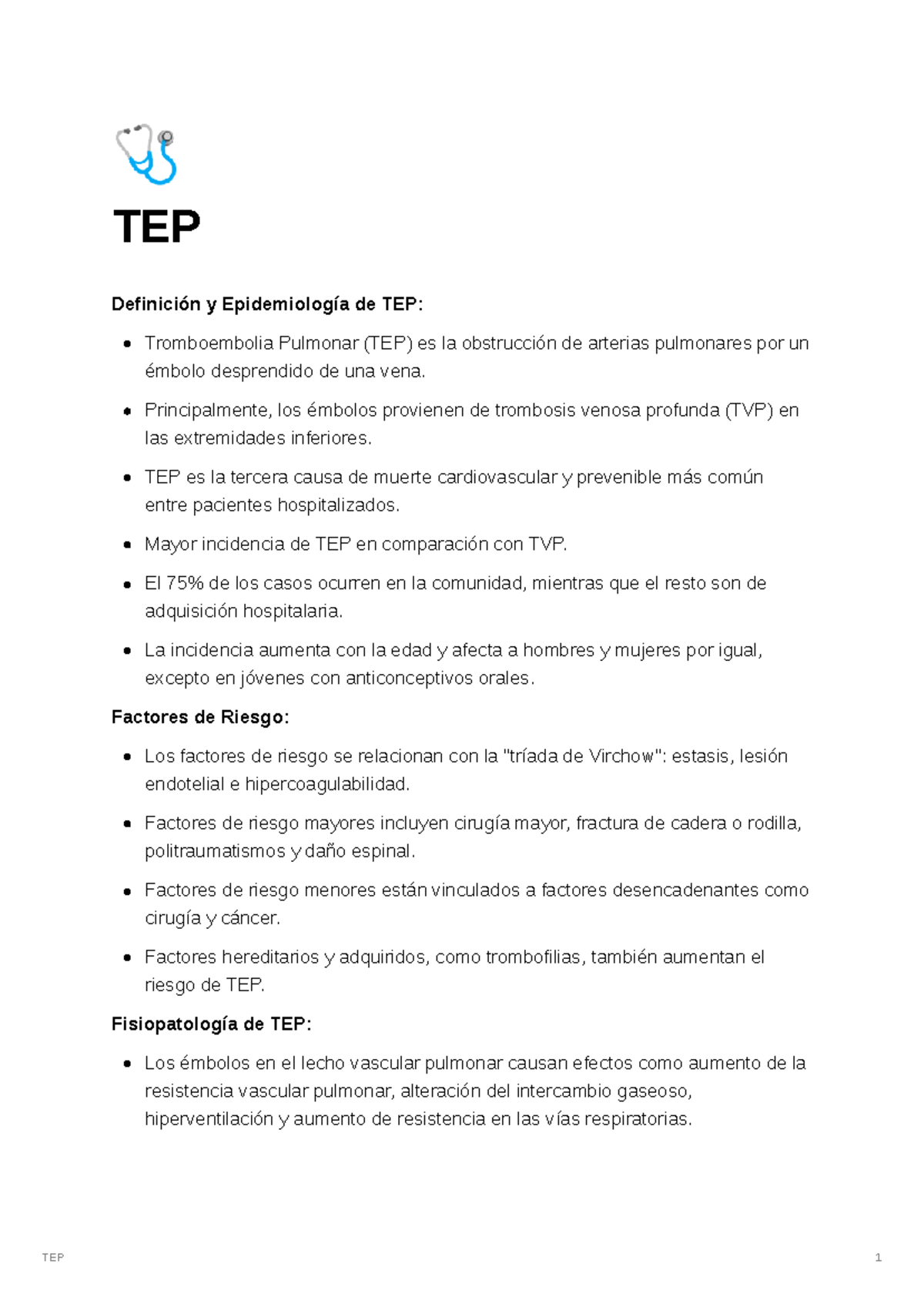 Tromboembolismo Pulmonar: Definición, Diagnóstico y Tratamiento (TEP ...