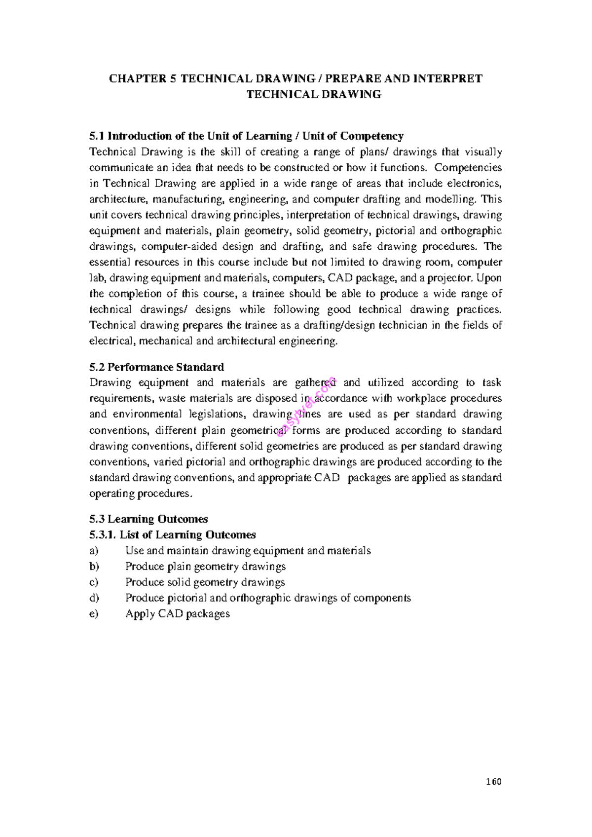 Chapter 5: Technical Drawing Principles and Practices - TD 101 - Studocu