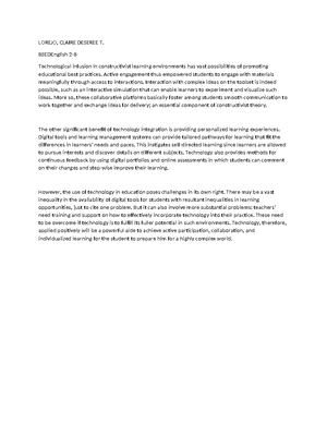 CHEd XI TTL2 (Module 2) - This lesson will help you understand the ...