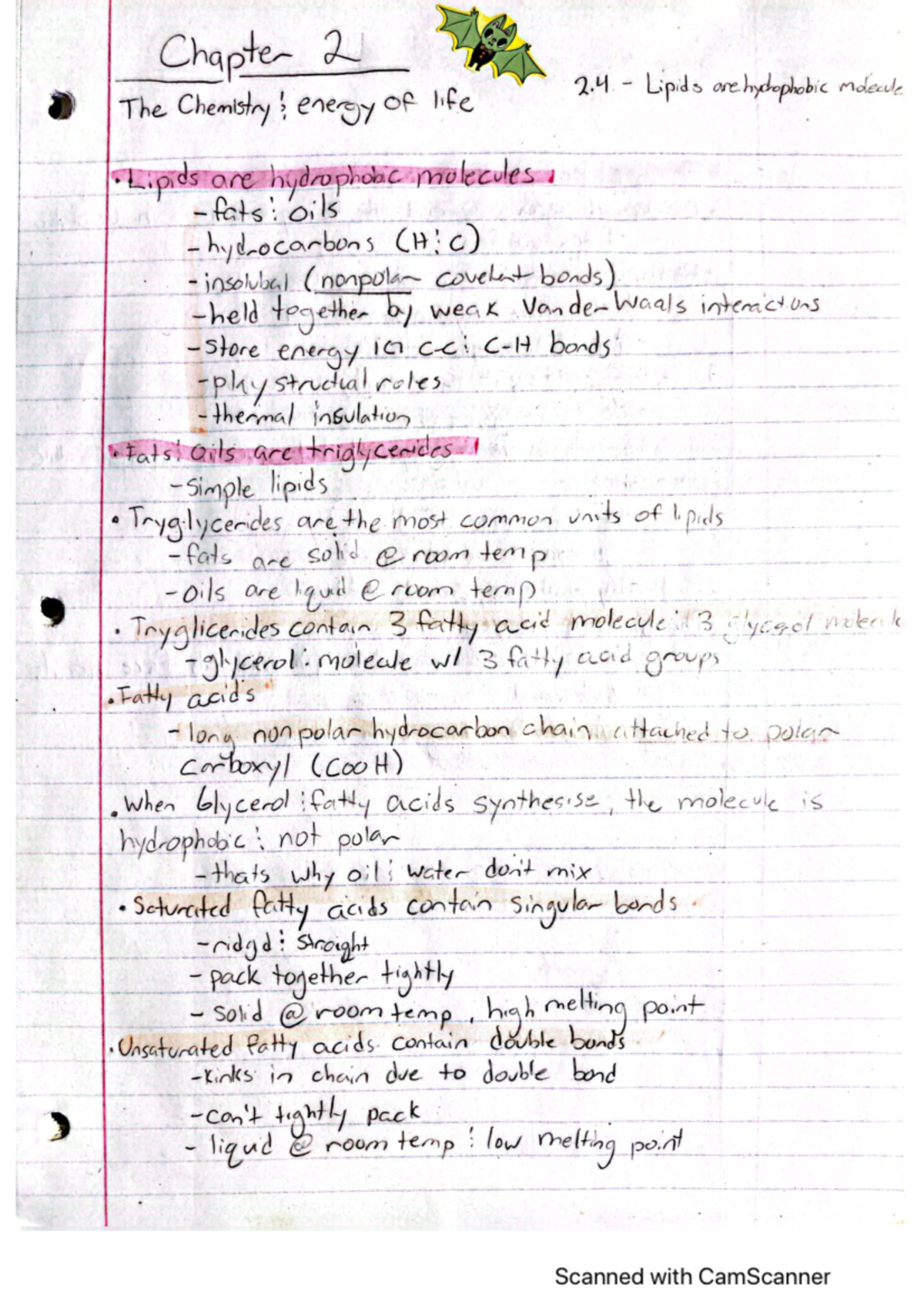 AP Bio Lesson 2.4 - Studocu