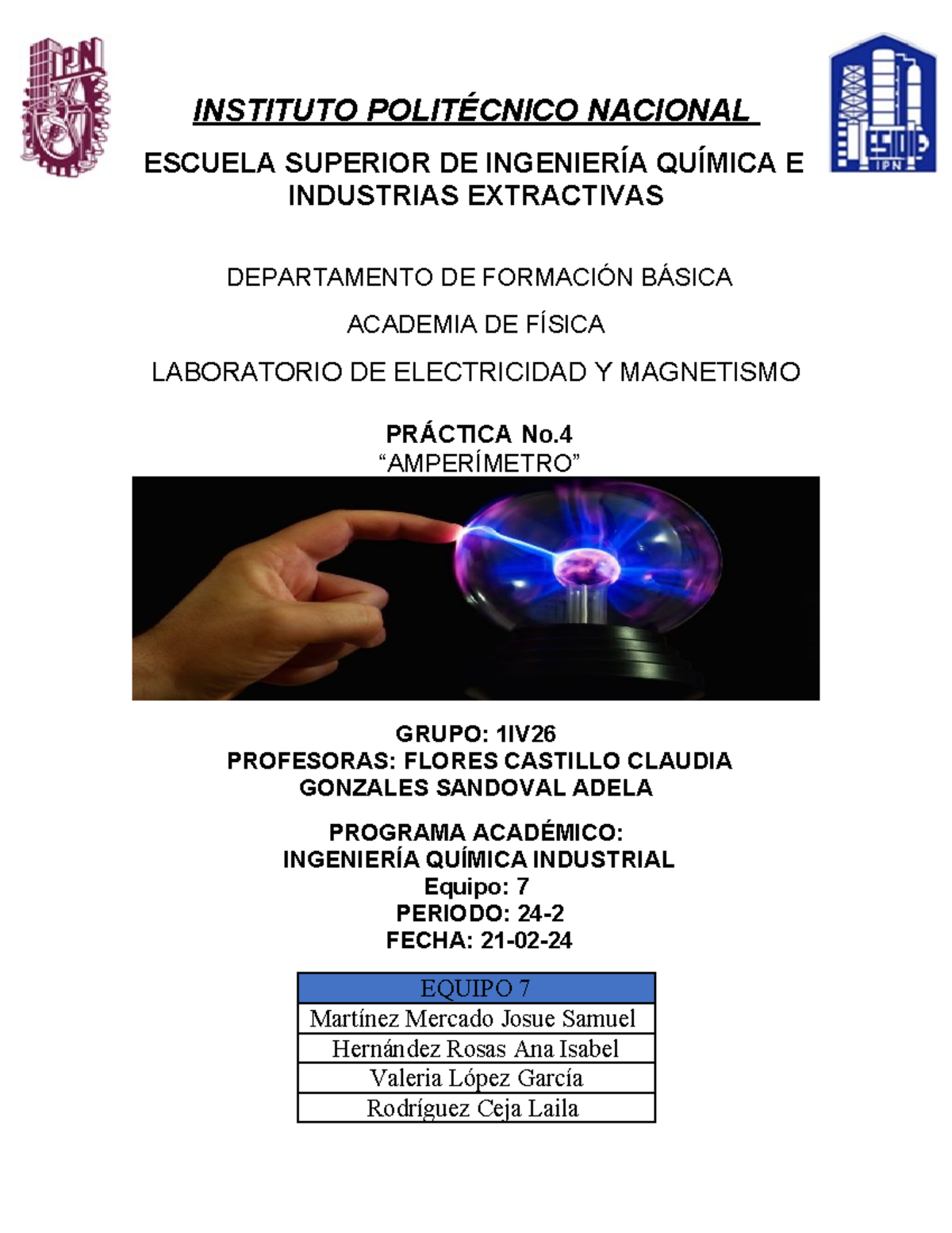 Práctica 4 EYM: Uso del Amperímetro en Circuitos Eléctricos - Studocu