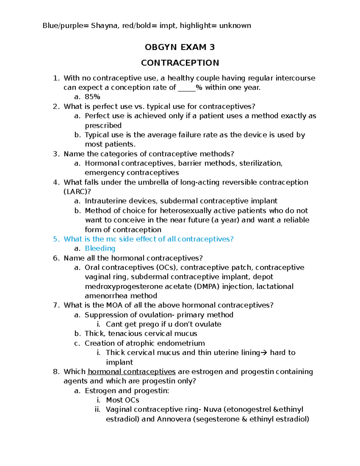 ObGYN 3 Exam Review: Contraception, Infertility, and Abortion Insights ...