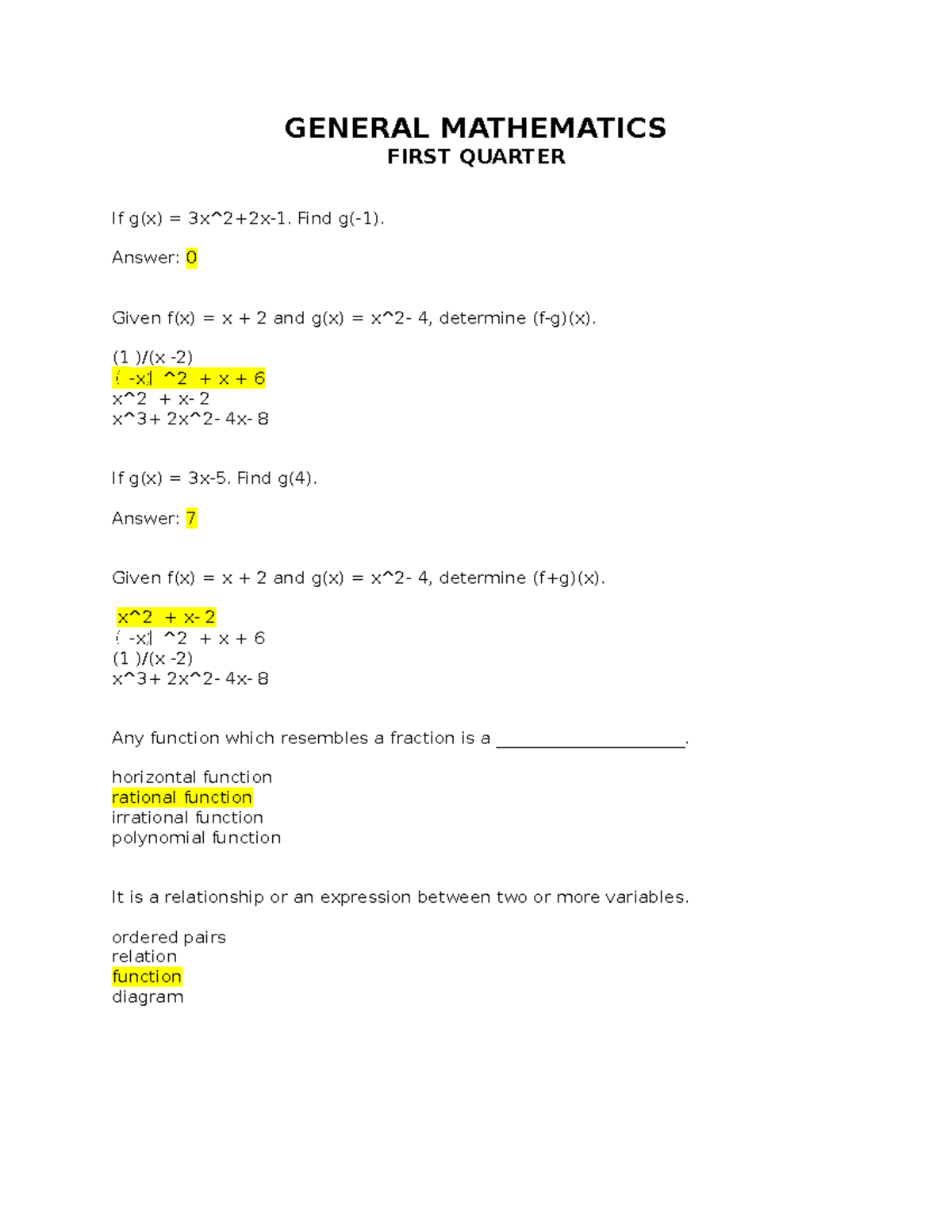 1st-Quarter-OED-General-Mathematics - GENERAL MATHEMATICS FIRST QUARTER ...