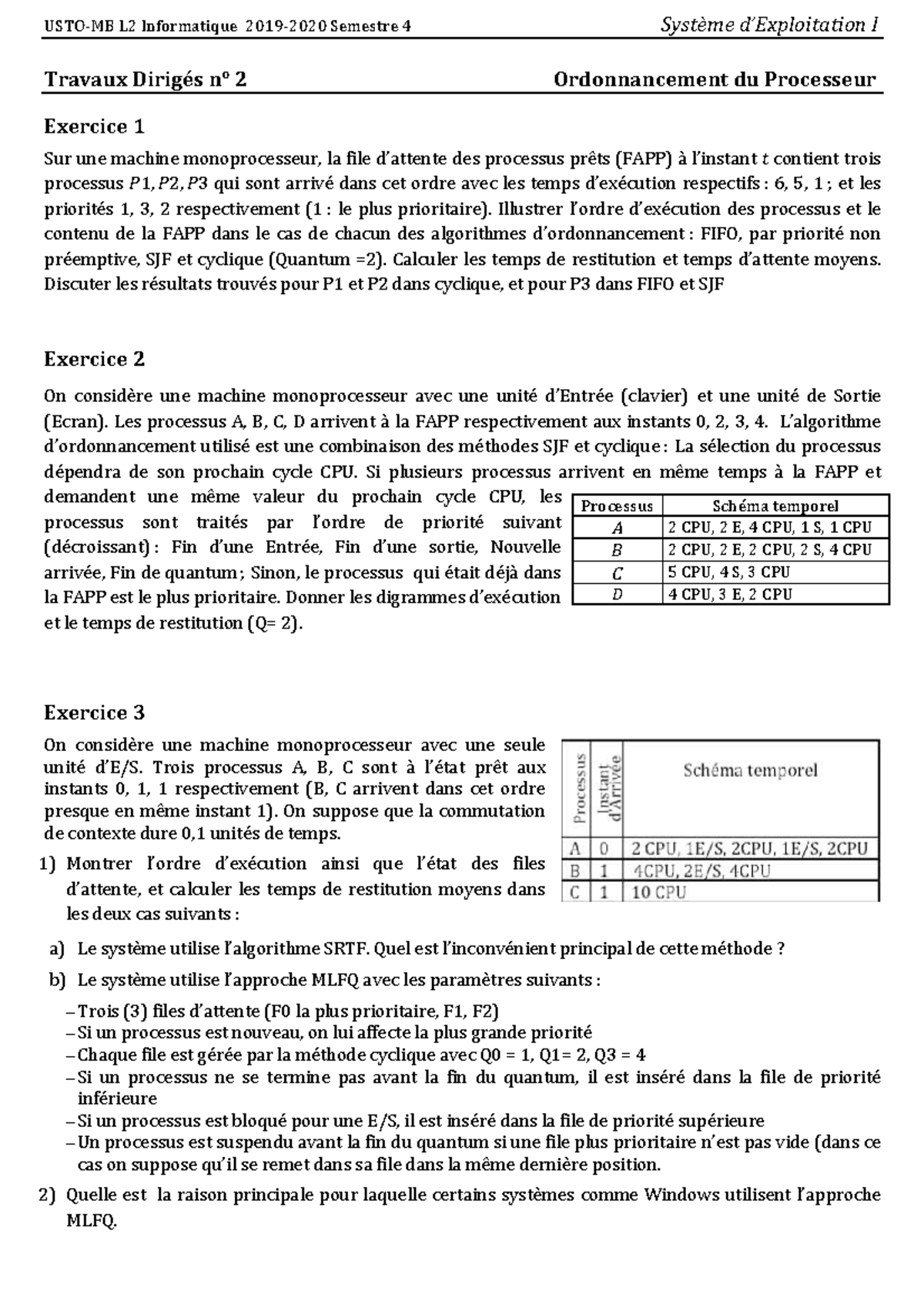 SEXP1 Corrige TD2 2019-2020 - USTO-MB L2 Informatique 2019-2020 ...