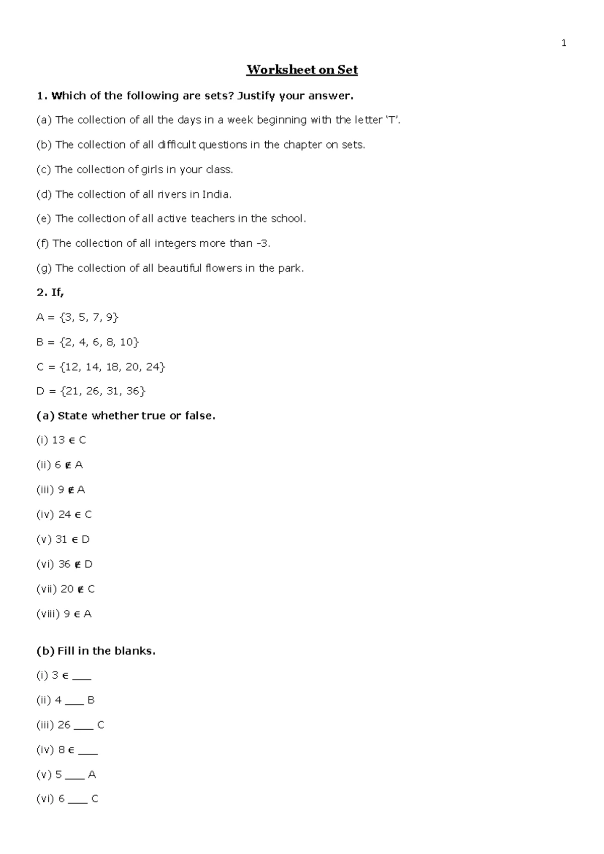 Set Theory Quiz - JRAHS Mathematics Diagnostic Assessment - Studocu