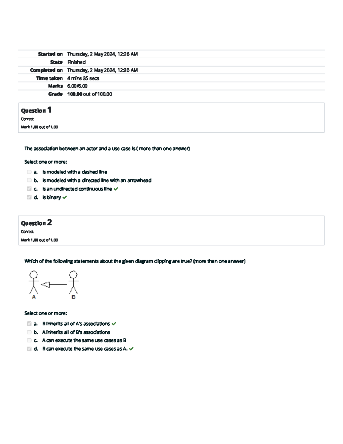 Self-Quiz Unit 3 Attempt Review - Home Study Insights - Studocu
