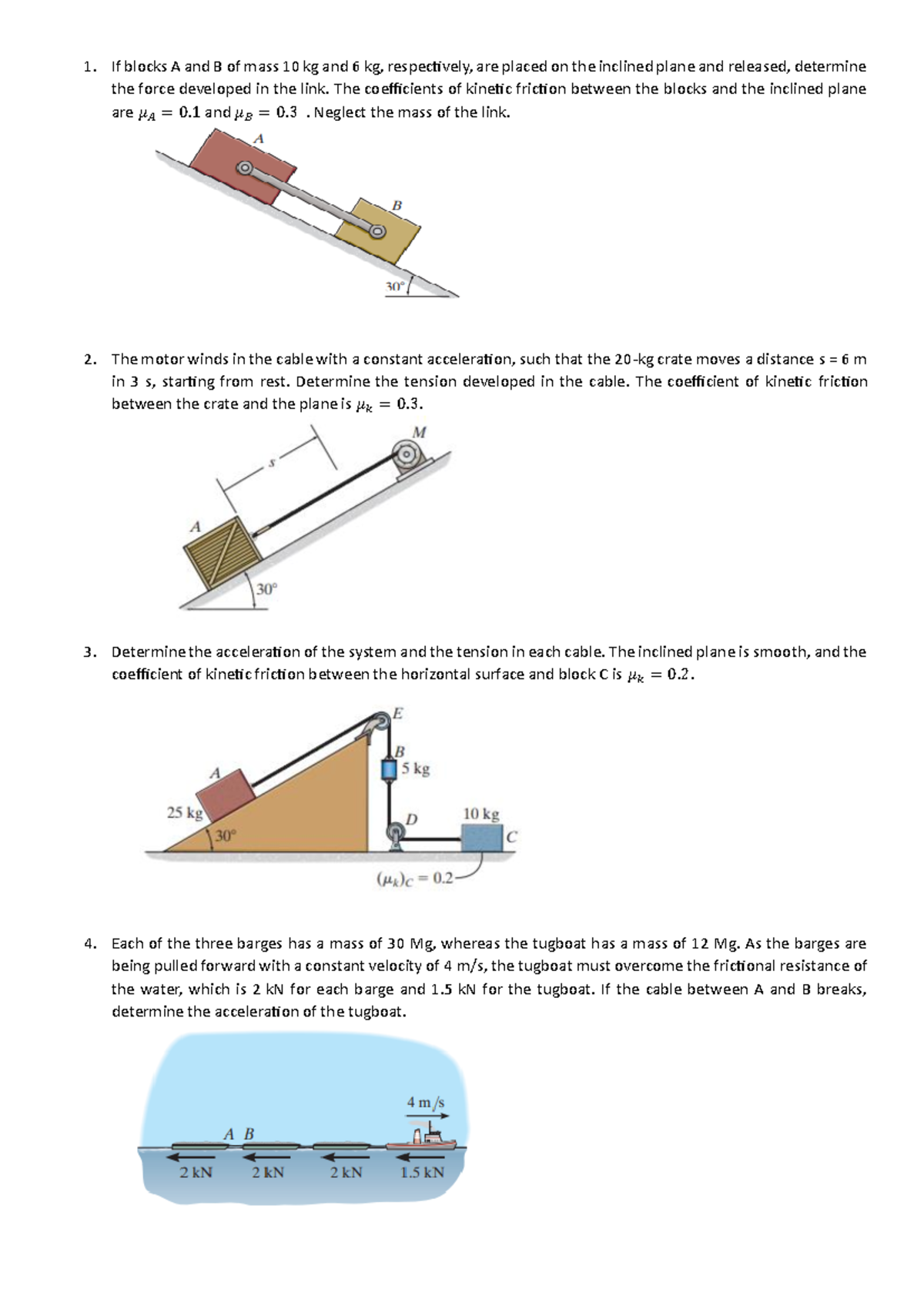 Practice Problems: Laws of Motion for Physics 101 - Studocu