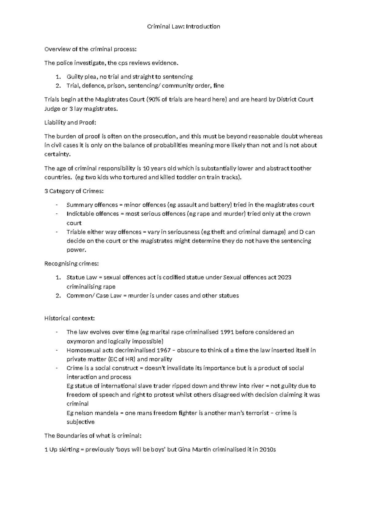 Criminal Law 101: Overview of the Criminal Process and Key Concepts ...